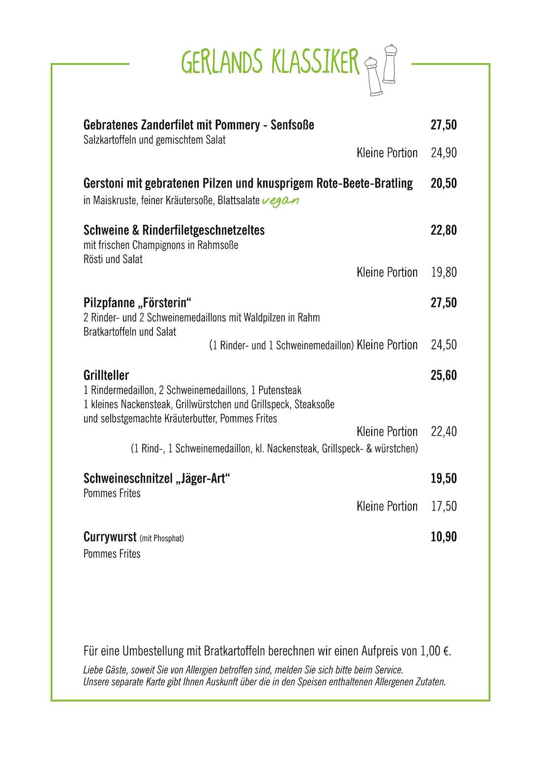 Restaurant - Gasthaus Gerland Nienbrügge Stadthagen